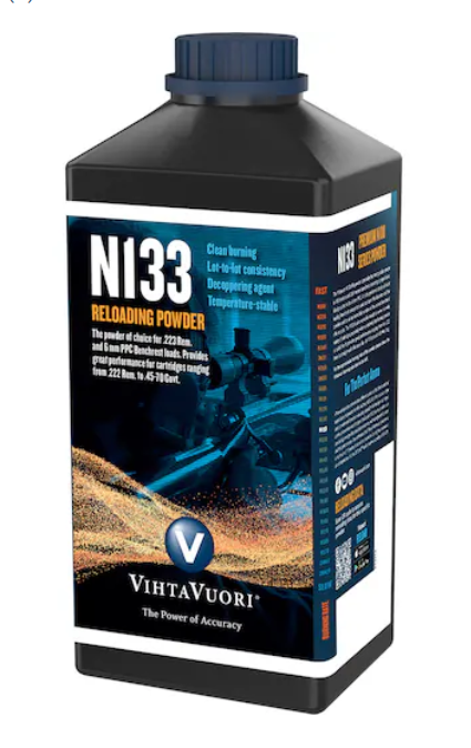 Vihtavuori N133 Smokeless Powder 1 Pound | Woodman Arms Inc.